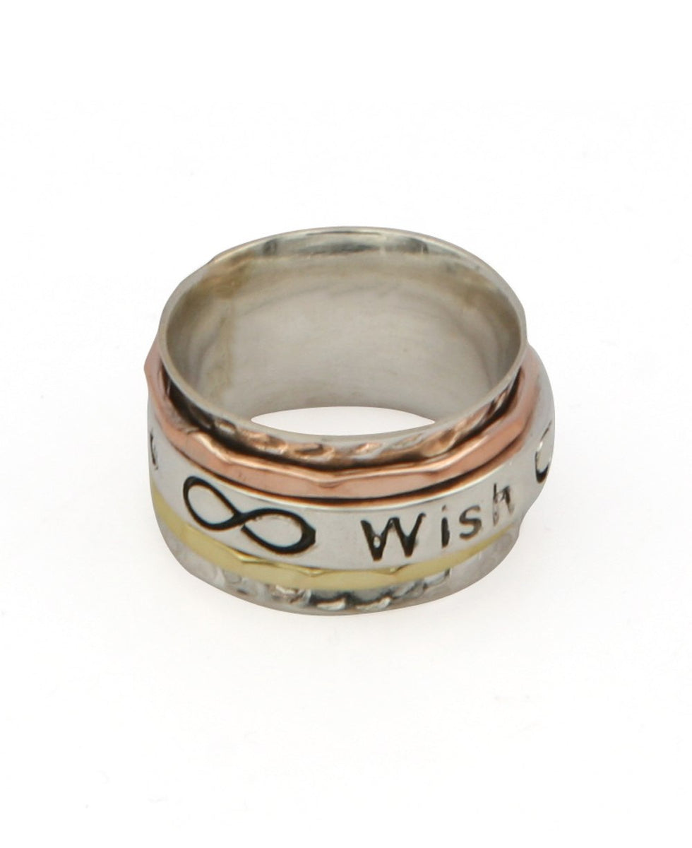 Sterling Silver Spinning Wish Ring – Vera Viva