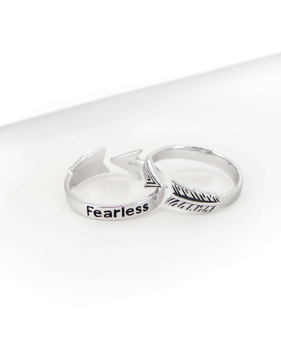 Fearless Arrow Adjustable Sterling Silver Ring – Vera Viva